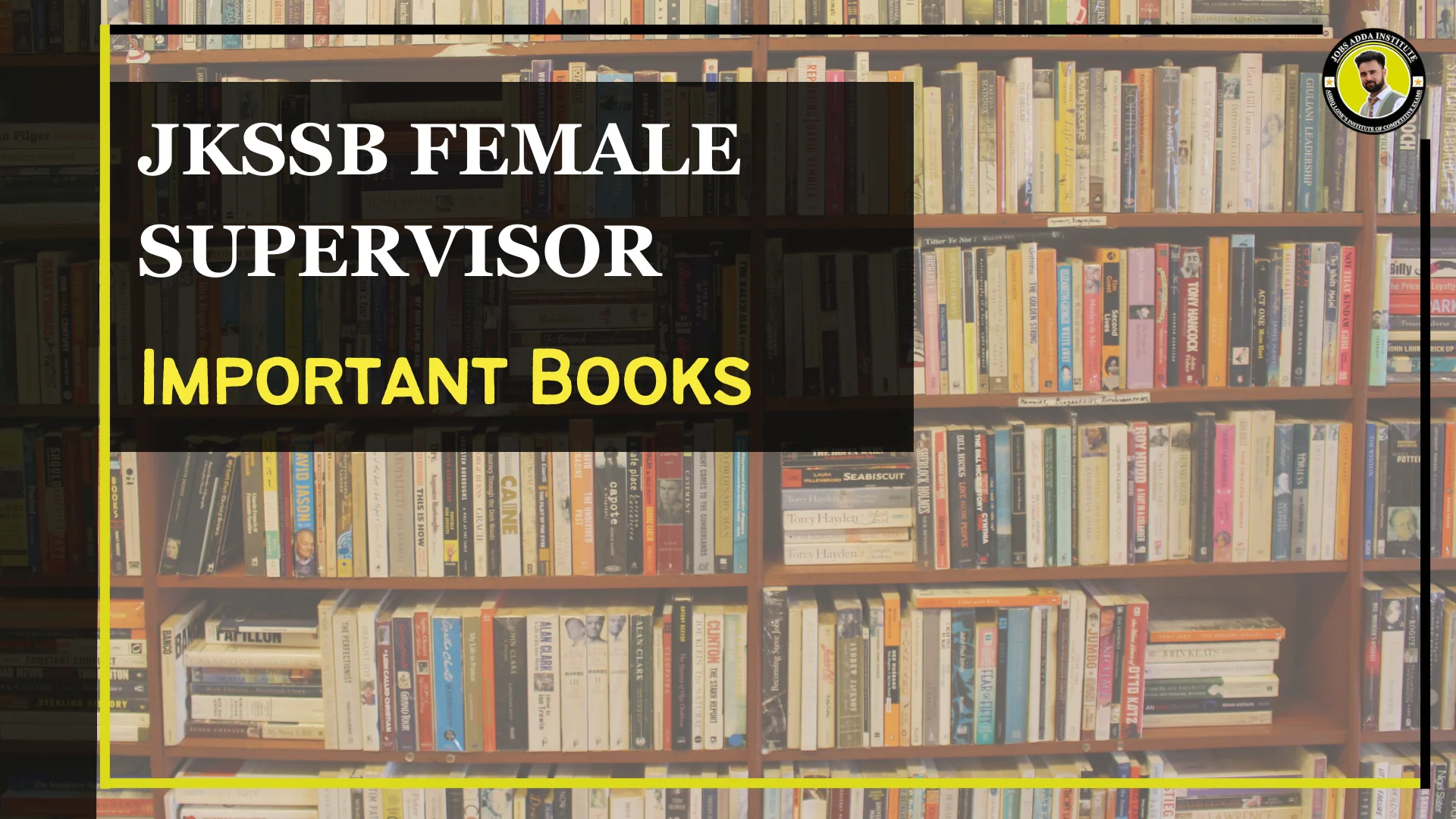 Important Books for JKSSB Female Supervisor Exam